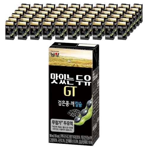 (주)커피몰 : 맛있는 두유 GT 검은콩깨 칼슘 190ml (24팩) x 3박스